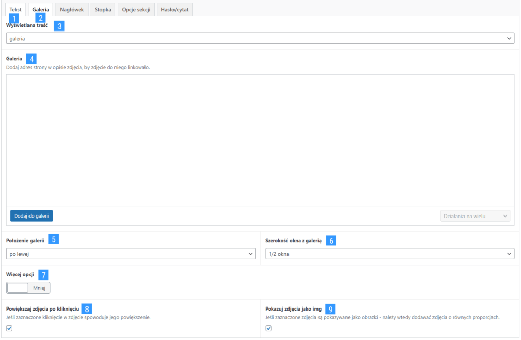 Tekst z galerią - Proformat